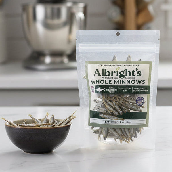 Freeze-Dried Minnows – Albright's Raw Pet Food